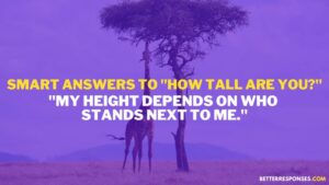 22 (Savage &) Funny Answers To "How Tall Are You?" • Better Responses