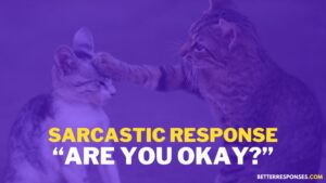 16 Funny Responses To “Are You Okay?” • Better Responses