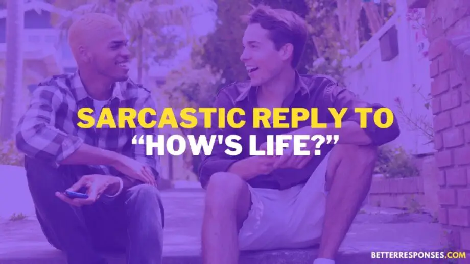 9 (Sarcastic &) Funny Answers To “How's Life?” • Better Responses