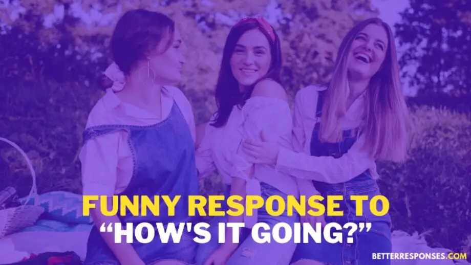 24 Funny Answers To “How's It Going?” • Better Responses