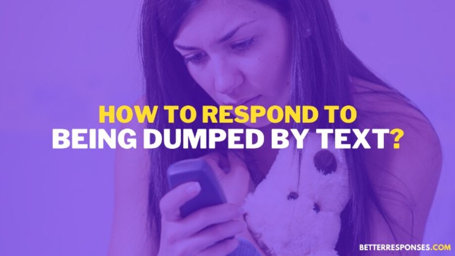 26 Better Responses To Being Dumped By Text • Better Responses