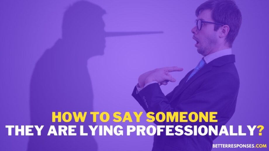 18 Professional Ways To Say “You Are Lying” To Someone At Work • Better ...